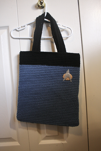 Ravelry: Star Trek: TNG Uniform Bag pattern by Miranda Henderson