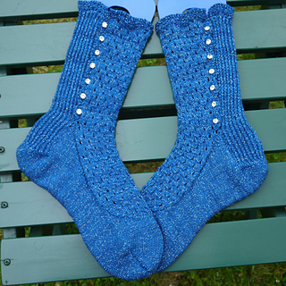 Ravelry: Mireille7's SM7 Round Four - High Button Socks
