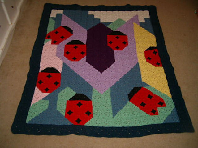 Ravelry: Ladybug Cuddle Quilt pattern by C.L. Halvorson
