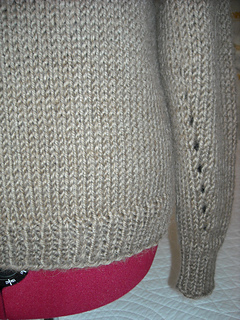 Ravelry: MissMysterious' Shifted Eyelet Yoke Sweater