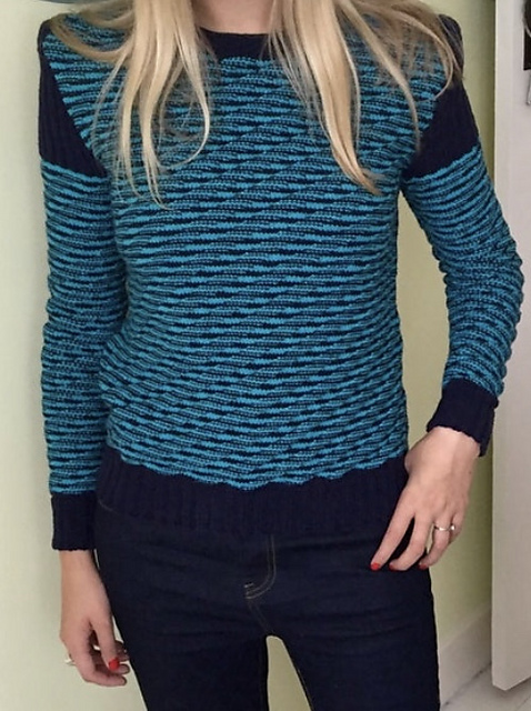 Ravelry: Diagonal Rib Sweater pattern by Natalie Smart