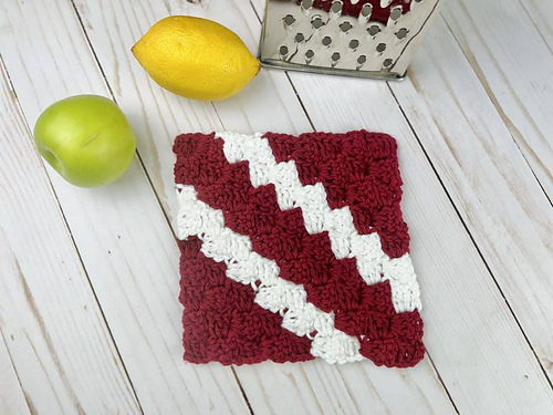 Ravelry: C2C Diagonal Crochet Dishcloth pattern by Rachel Counts
