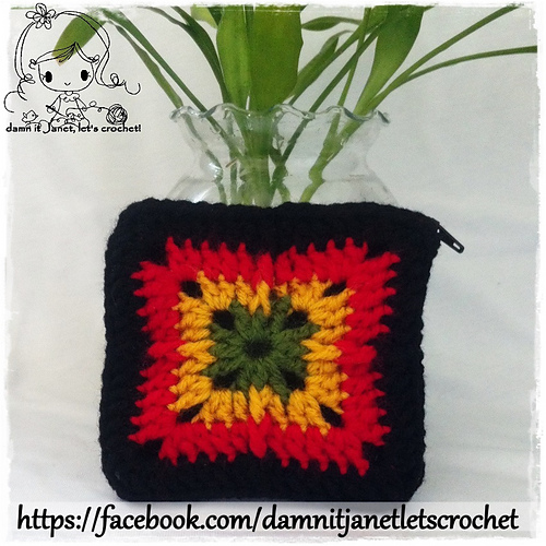 Ravelry: The Reggae Rasta Coin Purse pattern by Janet Carrillo