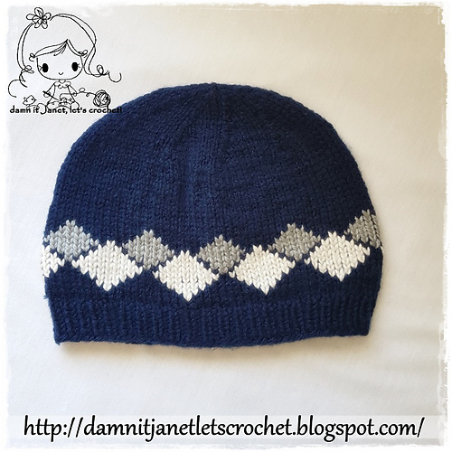 Ravelry: Diamond Beanie pattern by Janet Carrillo
