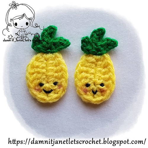 Ravelry: Pineapple Applique pattern by Janet Carrillo