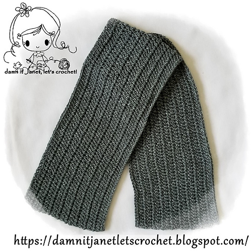 Ravelry: Easy Crochet Knit-Like Scarf pattern by Janet Carrillo