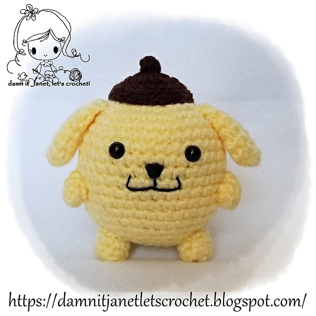 Ravelry: Round Plush Pompompurin pattern by Janet Carrillo