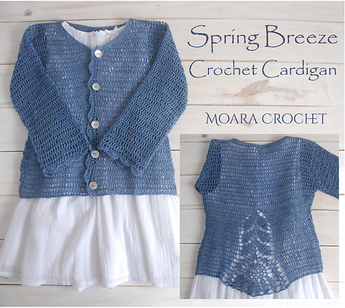 Ravelry: Spring Breeze Cardigan pattern by Roseanna Murray