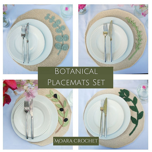 Ravelry: Bay Leaf Placemat pattern by Roseanna Murray