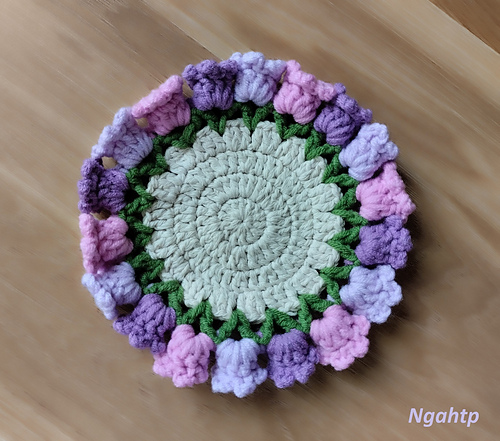 Ravelry: Bell flower coaster pattern by Nga Hoang