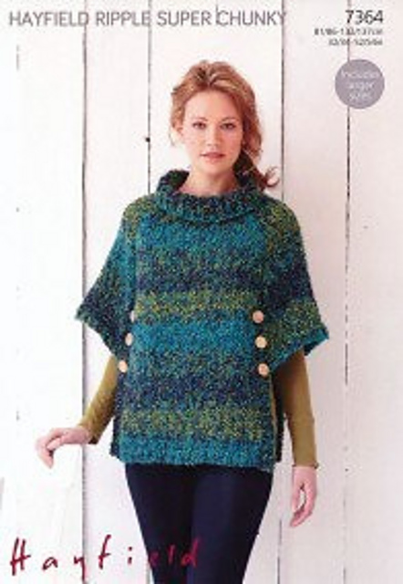 Ravelry: Women's Poncho pattern by Hayfield