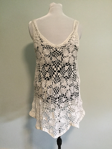 Ravelry: Floral Lace Tunic Tank Top pattern by Kristen Stein