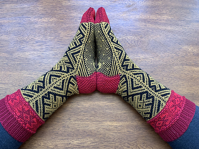 Ravelry: Great Comet Socks pattern by Caroline Johnson