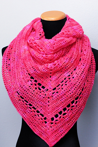 Ravelry: Cherry Blossom Triangle Shawl pattern by Michelle Ferguson