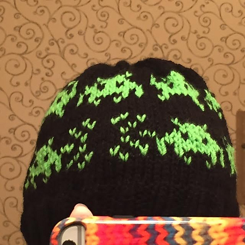 Ravelry: Space Invaders Hat pattern by Emily Dormier
