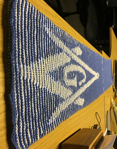 Ravelry: Masonic Illusion Scarf pattern by James Fearnley