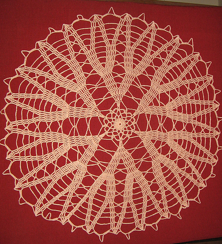 Ravelry: Icy Blue Snow Crystal Doily pattern by Hazel Henry
