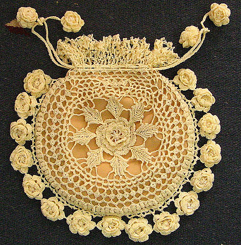 Ravelry: Rings and Roses Irish Crochet Purse pattern by Kathryn White
