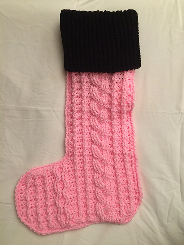 Ravelry: Crochet Cable Stocking pattern by Mary Jane Protus