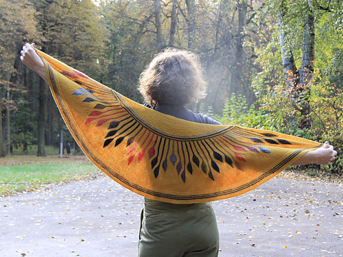 Ravelry: Fire Bird Shawl pattern by Lyudmila Aksenik Old