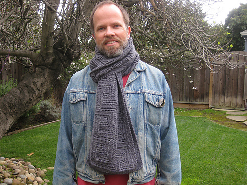 Ravelry: Greek Key Lace Scarf pattern by Jay Petersen