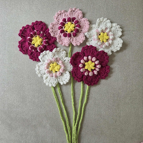 Ravelry: Charming Cosmos Flower pattern by Joy Clements