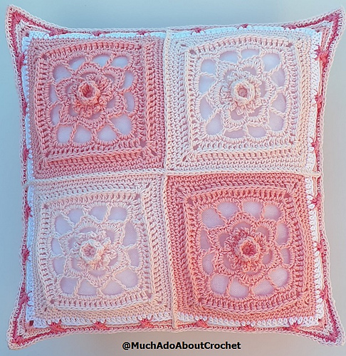 Ravelry: Daffodil Granny Square Cushion pattern by Susan Mukumi