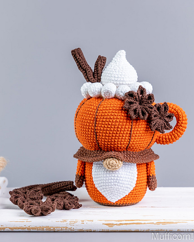 Ravelry: Pumkin Spice Latte Gnome pattern by Olga Chemerys