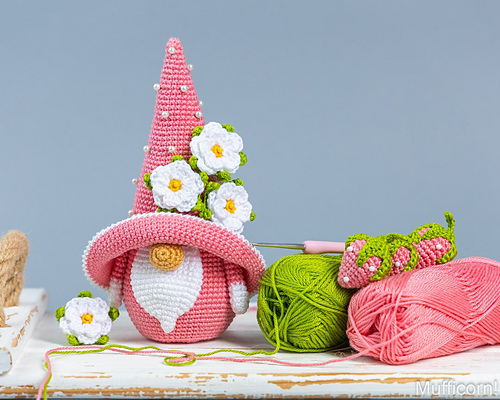 Ravelry: Pink Strawberry gnome pattern by Olga Chemerys