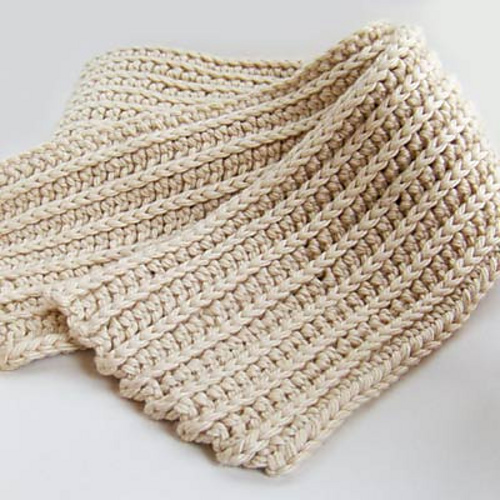 Ravelry: Crochet Ribbed Scarf pattern by Jenn Ozkan