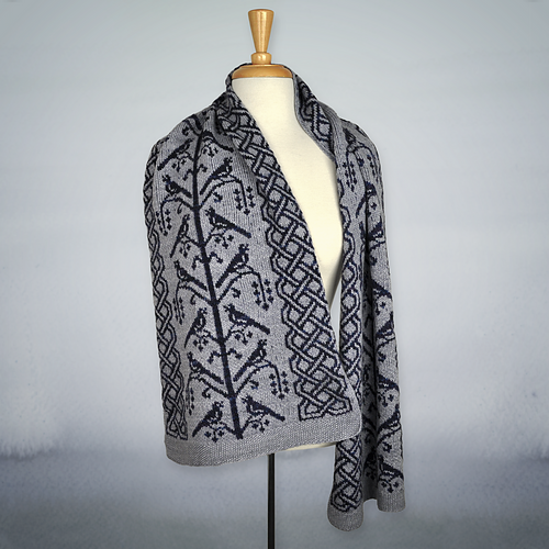 Ravelry: Celtic Birds Wrap pattern by Munro Sisters3