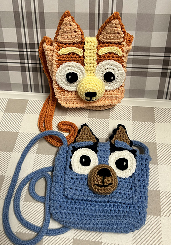 Ravelry: Bluey and Bingo Bag pattern by Angie Fivecoat