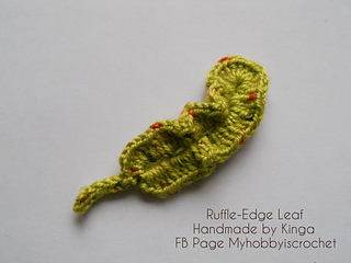 Ravelry: Myhobbyiscrochet's Ruffled leaf