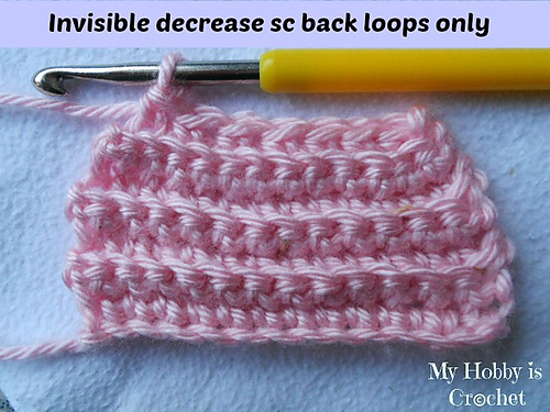 Ravelry: Decrease single crochet back loops only pattern by Kinga Erdem