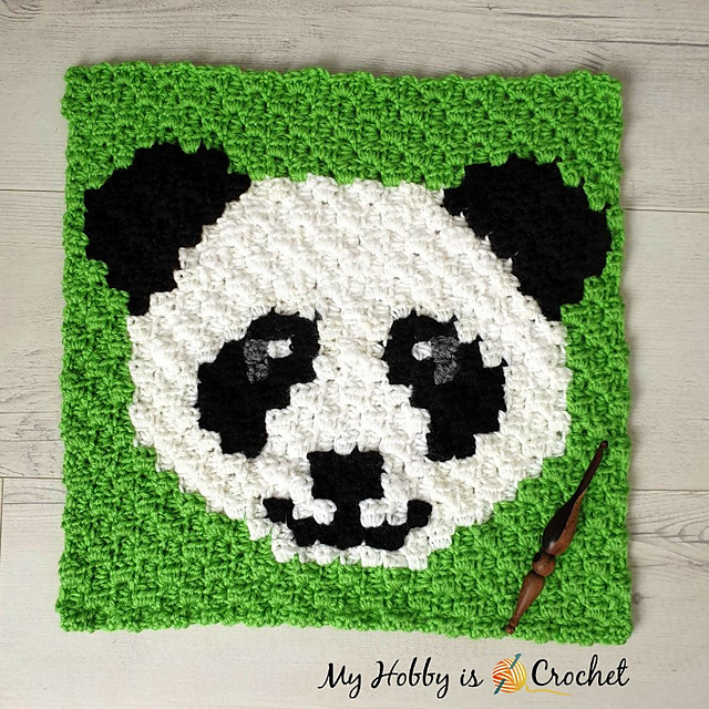 Ravelry: Panda Lee C2C Square pattern by Kinga Erdem
