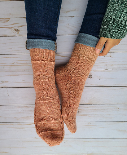 Ravelry: Walking Through Cairo Socks pattern by Natasha Kaitlin
