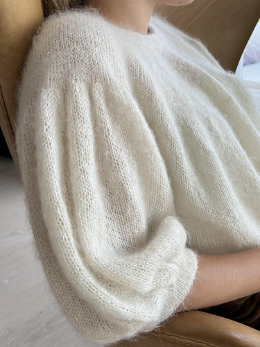 Ravelry: FLUFFY ME BLOUSE pattern by NORgardknitters