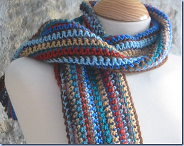 Ravelry: Man's Easy Striped Scarf pattern by The Sunroomuk