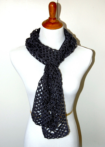 Ravelry: Narrow Crochet Skull Scarf pattern by Karin Kaufmann
