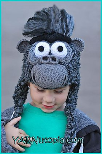 Ravelry: Gorilla Hat pattern by Nadia Fuad
