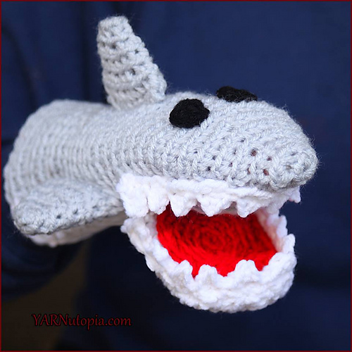 Ravelry: Great White Shark Hand Puppet pattern by Nadia Fuad