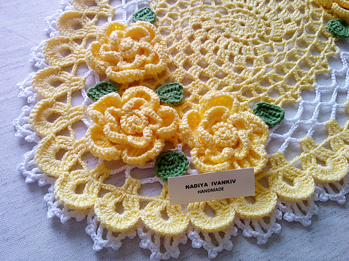Ravelry: Yellow doily pattern by Nadiya Ivankiv