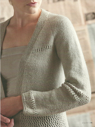 Ravelry: Linen and Lace Cardigan pattern by Nancy Eiseman
