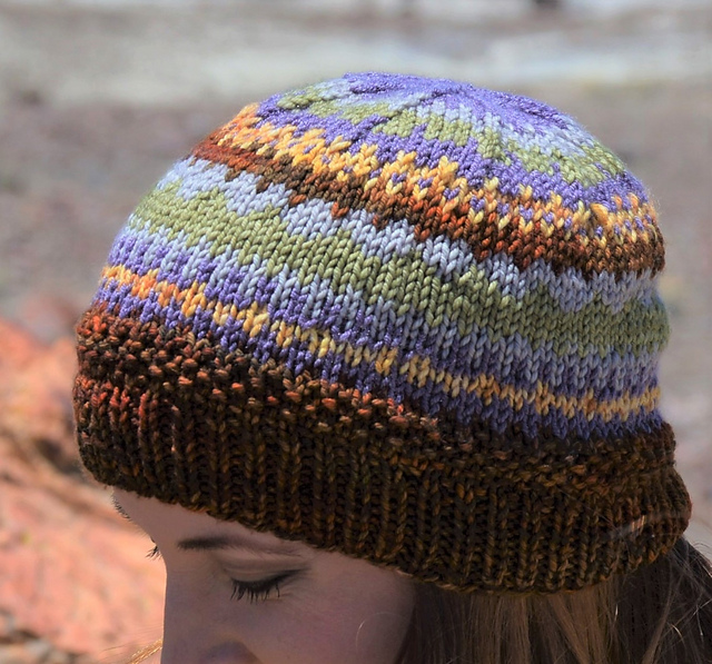 Ravelry: Petrified Forest Beanie pattern by Nancy Bates