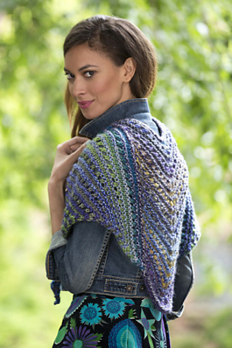 Ravelry: Simple Lace Shawl #L32067 pattern by Lion Brand Yarn