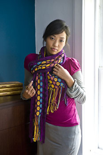 Ravelry: Blooming Cotton Scarf pattern by Eunny Jang