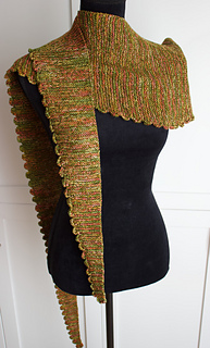 Ravelry: Marled Scallops Scarf pattern by Natalie Servant