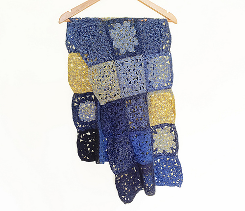 Ravelry: Shawl Scarf Granny Starry Night pattern by Natalie Lviv