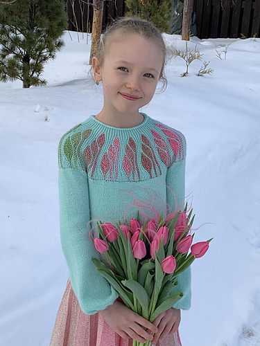 Ravelry: Flower Buds Sweater pattern by Lyudmila Aksenik Old