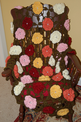 Ravelry: Wild Roses Throw pattern by Shari White